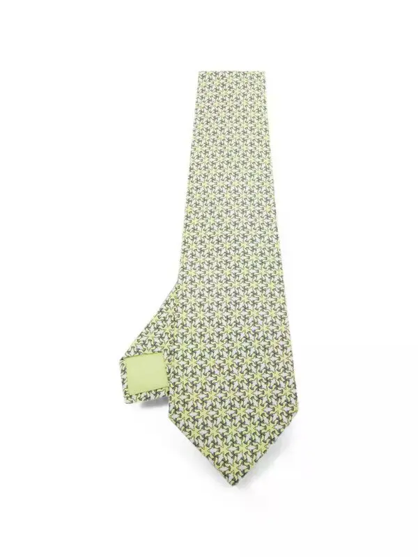 Hermès Silk Neck Tie - Green
