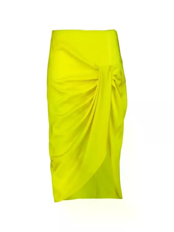 Stella McCartney Draped Midi Skirt - Yellow