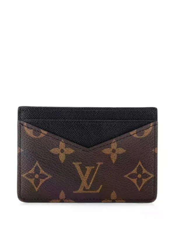 LOUIS VUITTON Neo Macassar Monogram Canvas Card Holder - Black