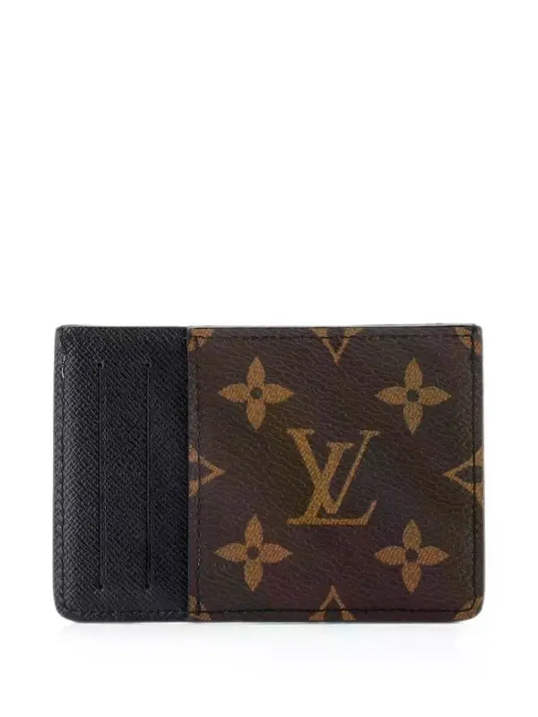LOUIS VUITTON Neo Macassar Monogram Canvas Card Holder - Black
