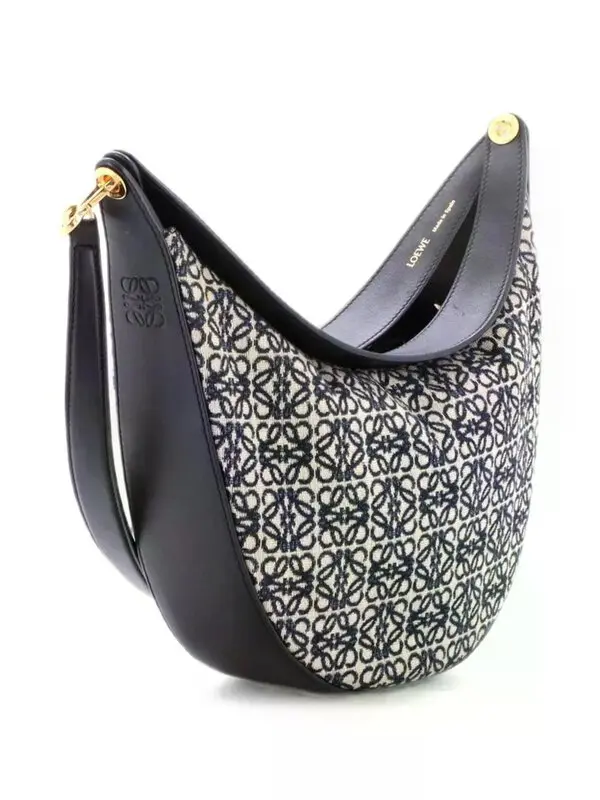 Loewe Luna Anagram Jacquard Hobo Bag - Blue