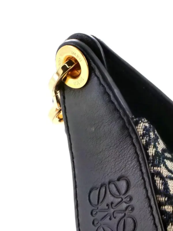 Loewe Luna Anagram Jacquard Hobo Bag - Blue