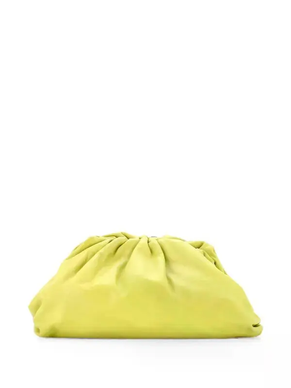 Bottega Veneta The Pouch Clutch Bag - Green