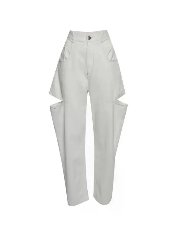 MAISON MARGIELA 2022 Slashed-side Loose-fit Jeans