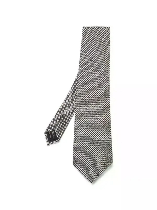 TOM FORD Chevron Jacquard Tie