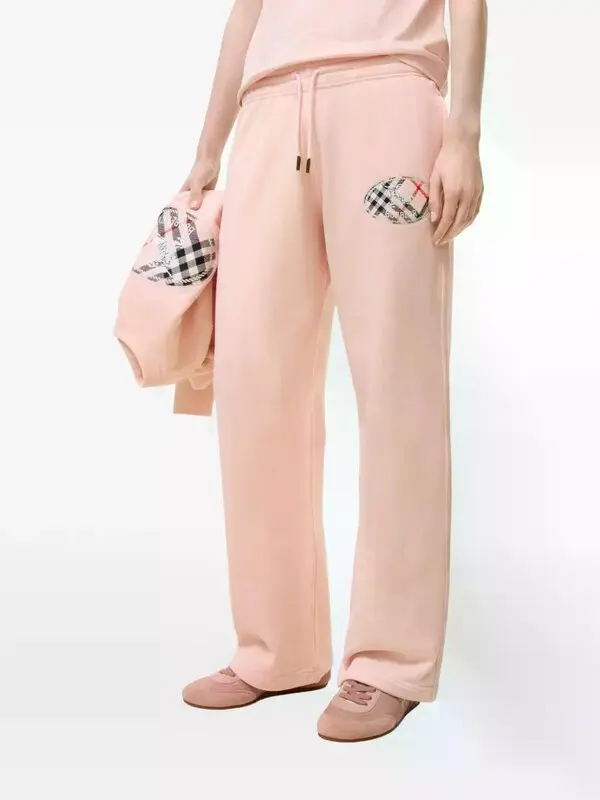 Burberry Knight Stamp Cotton Track Pants