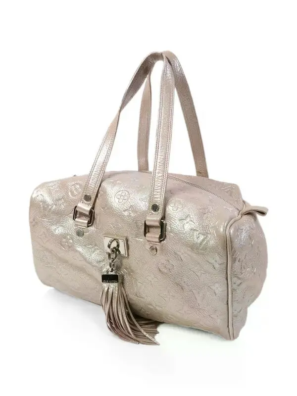 LOUIS VUITTON Monogram Shimmer Calfskin Tote Bag - Silver