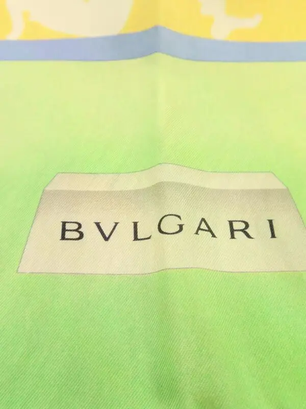 BVLGARI Illustrative-print Silk Scarf