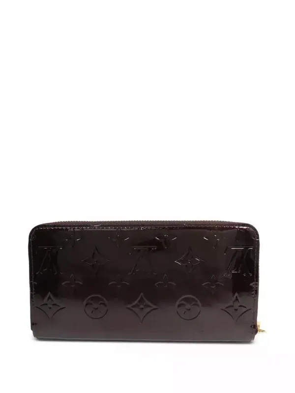 LOUIS VUITTON Monogram Vernis Zippy Wallet - Red