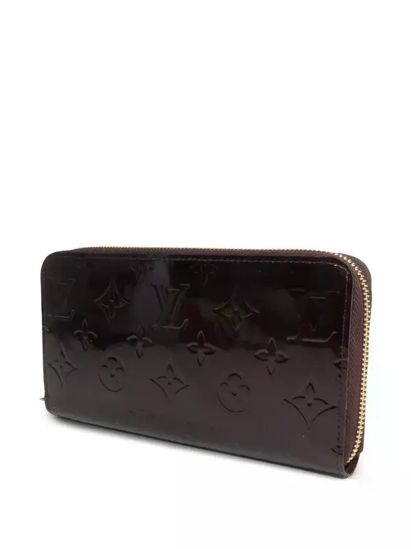 LOUIS VUITTON Monogram Vernis Zippy Wallet - Red