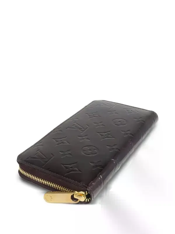 LOUIS VUITTON Monogram Vernis Zippy Wallet - Red