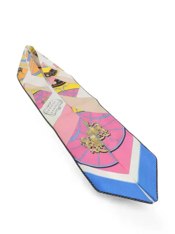 Hermès Twilly Graphic-print Scarf - Pink