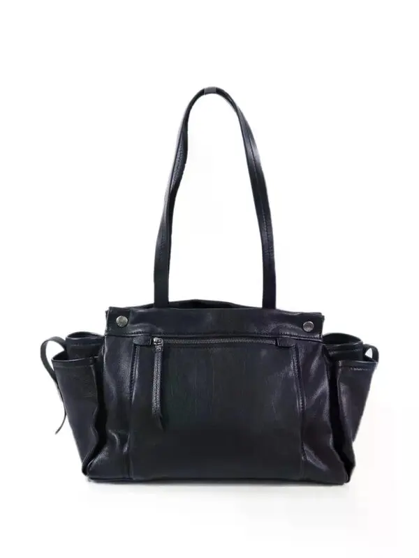 Prada Buckled Pocket Leather Shoulder Bag