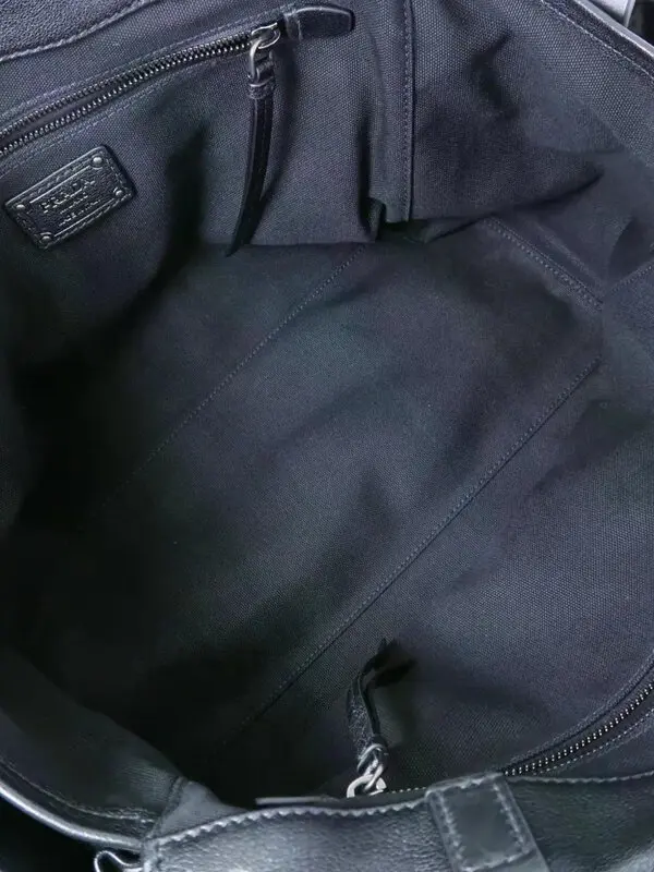 Prada Buckled Pocket Leather Shoulder Bag