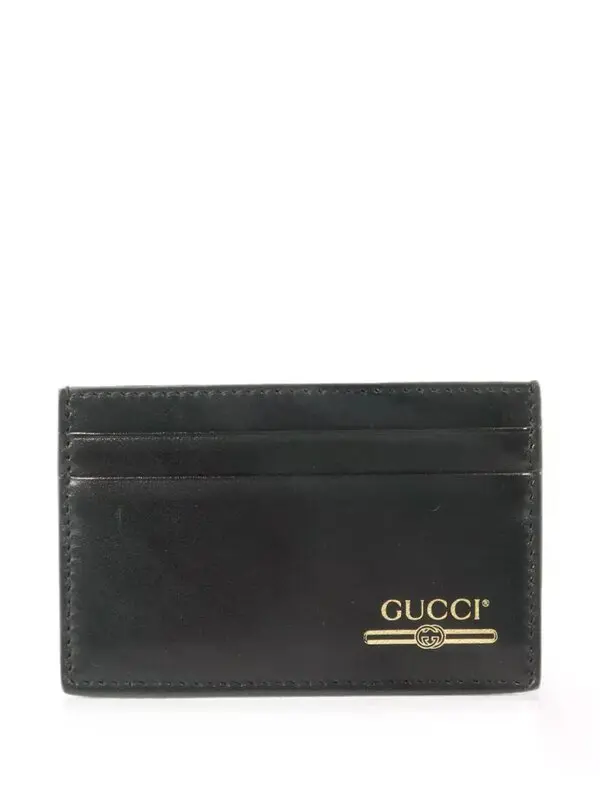 Gucci Logo-print Card Holder - Black
