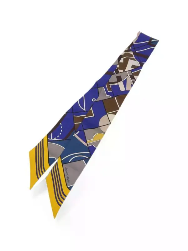 Hermès Silk Scarf - Blue