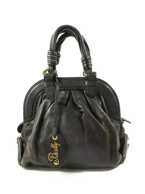 Bally Ruched Leather Handbag
