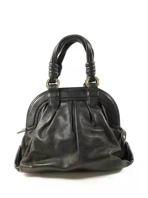 Bally Ruched Leather Handbag