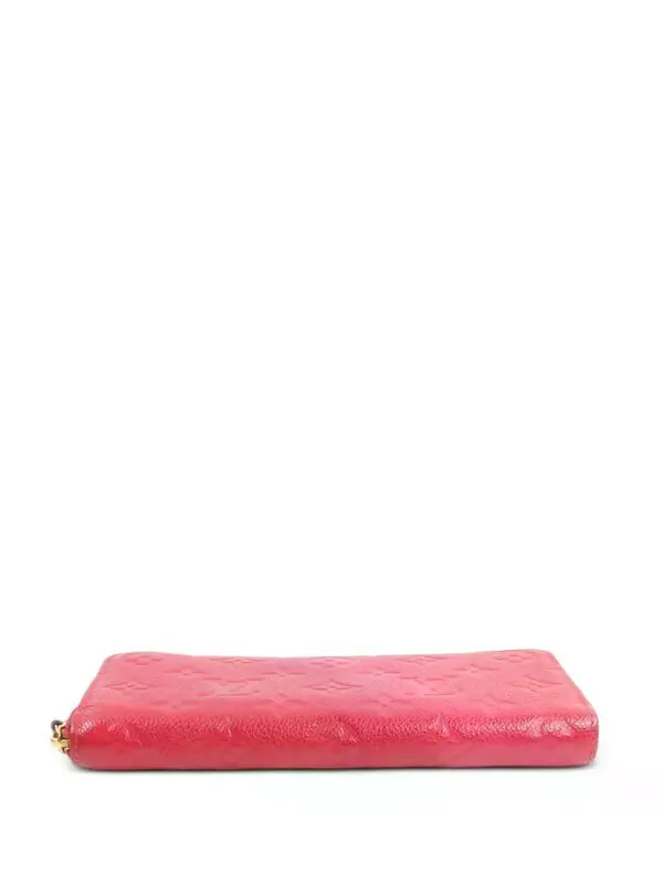LOUIS VUITTON Clemence Monogram Empreinte Wallet - Red