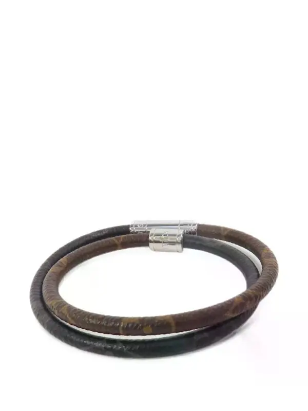 LOUIS VUITTON Monogram Double Wrap Bracelet