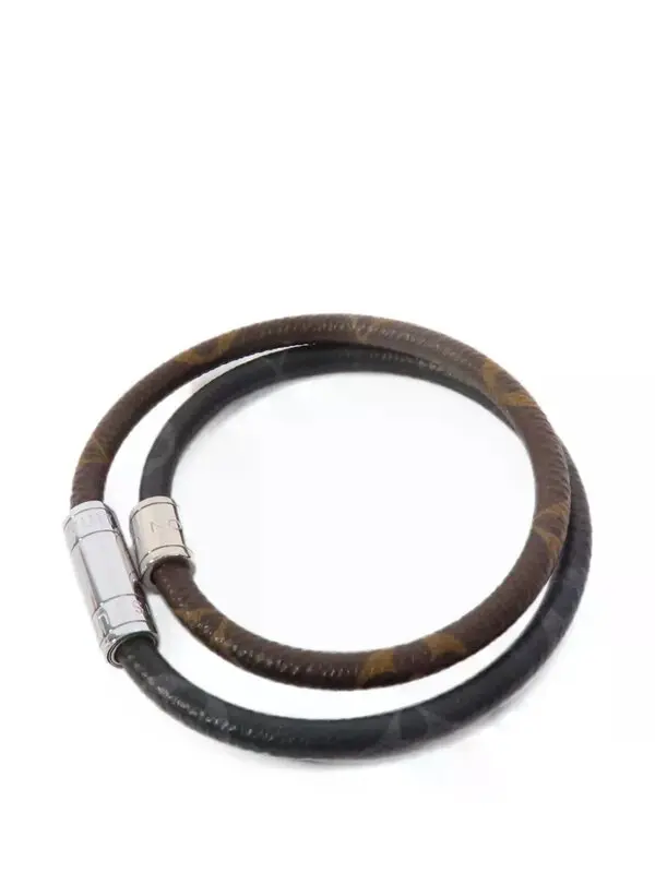 LOUIS VUITTON Monogram Double Wrap Bracelet