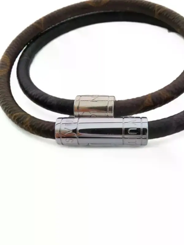 LOUIS VUITTON Monogram Double Wrap Bracelet