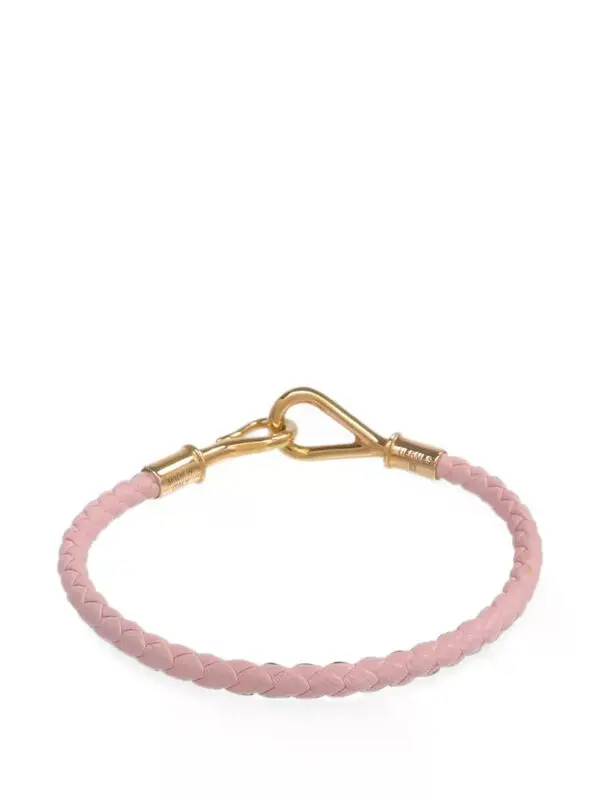 Hermès Leather Bracelet With -tone Clasp - Gold