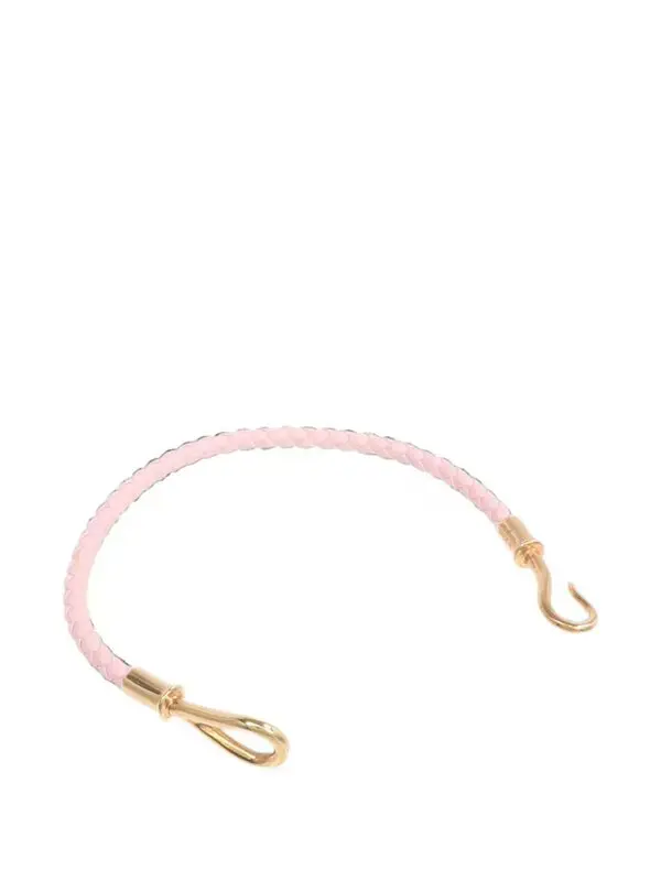 Hermès Leather Bracelet With -tone Clasp