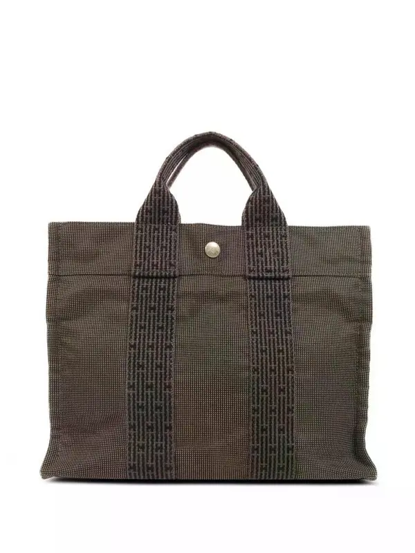 Hermès Herline Canvas Tote Bag - Brown