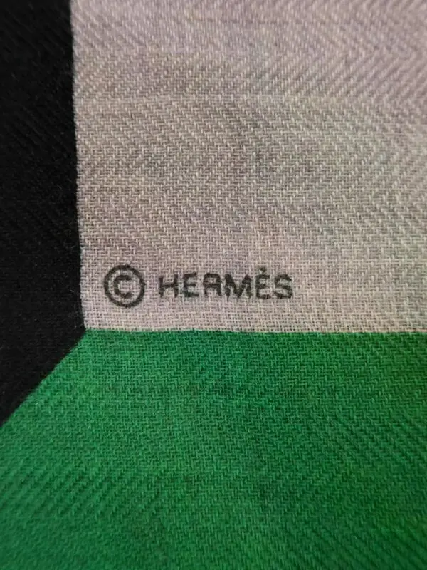 Hermès Herringbone-pattern Scarf