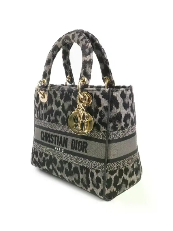 Dior Lady D-lite Tote Bag - Grey