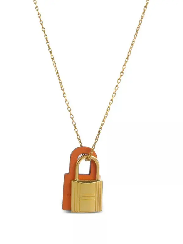 Hermès Tone Padlock Pendant Necklace