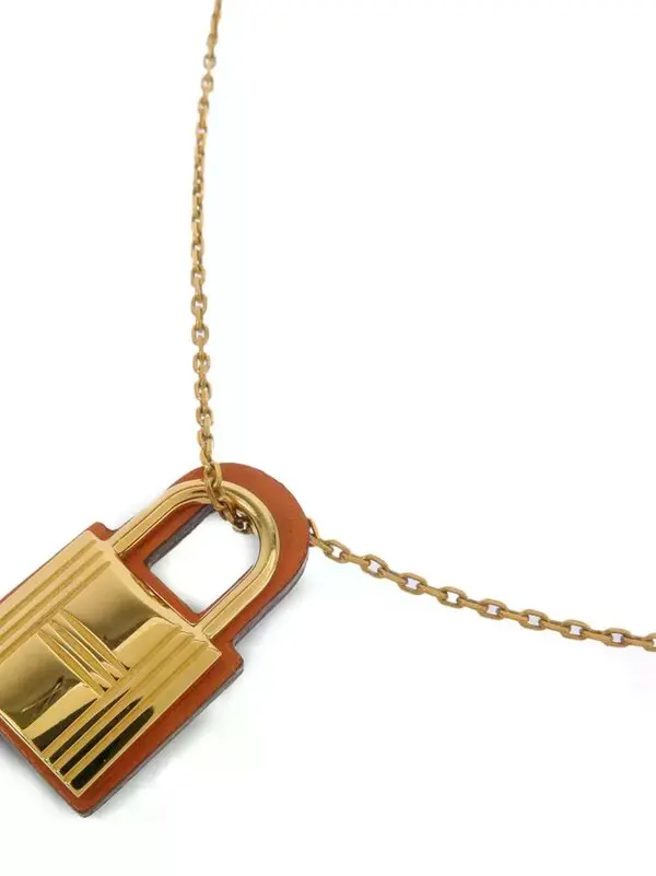 Hermès Tone Padlock Pendant Necklace