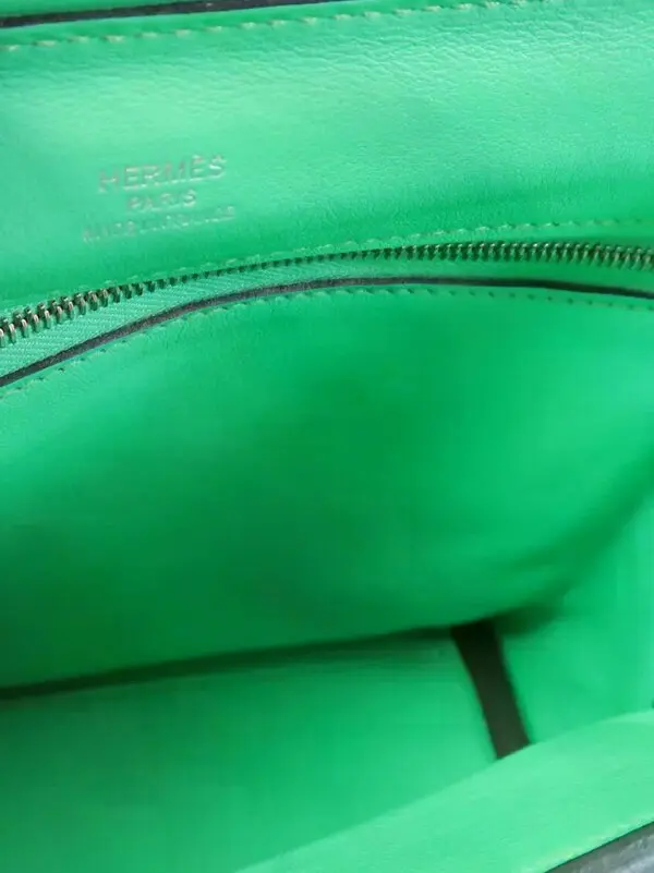 Hermès Mini 24/24 Leather Tote Bag - Green