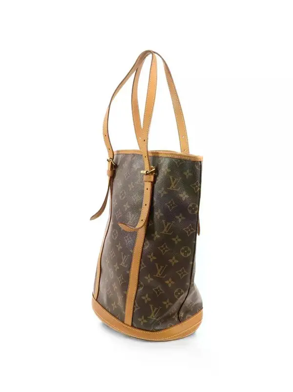 LOUIS VUITTON Monogram Canvas Bucket Tote Bag - Brown