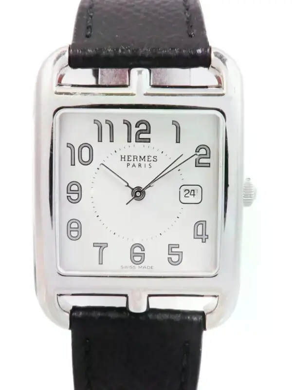 Hermès Cape Cod 40mm Watch With Black Leather Strap