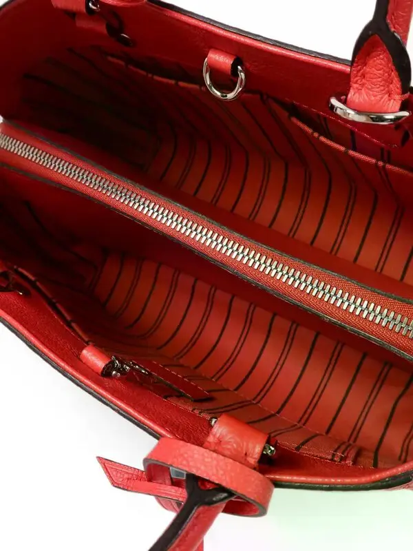 LOUIS VUITTON Montaigne Mm Monogram Empreinte Tote Bag - Red