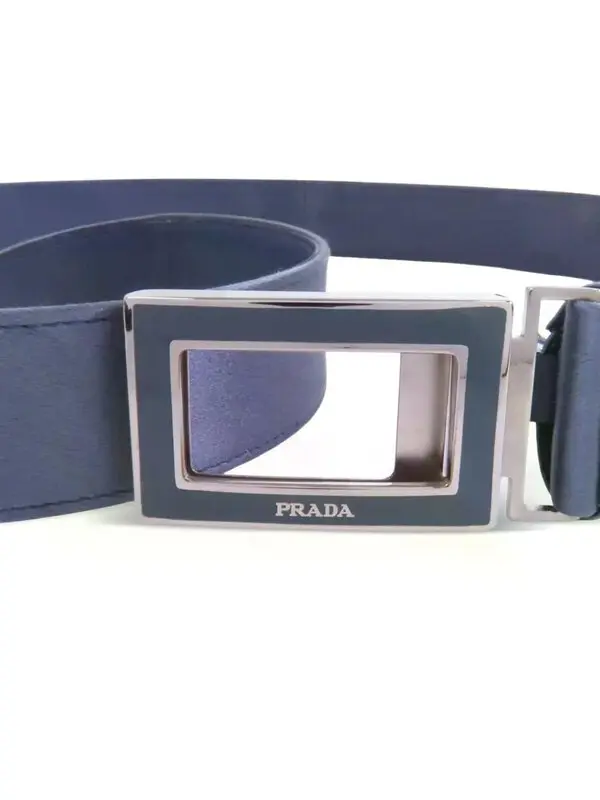 Prada Logo Plaque Belt
