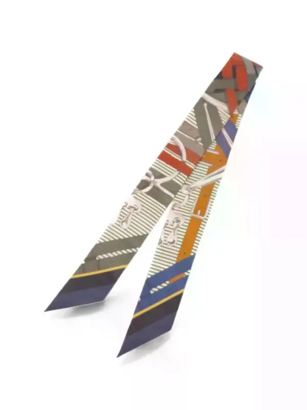 Hermès Mors À Jouets Chemise Twilly Scarf - Green