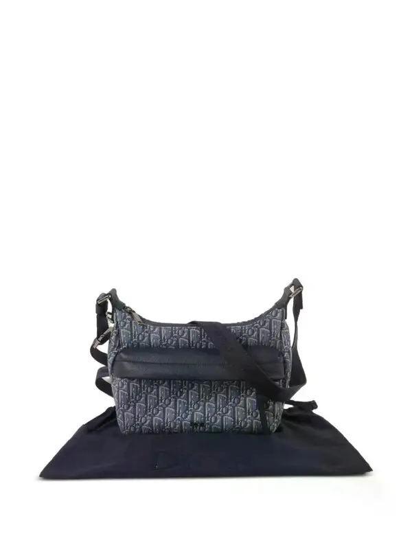Dior Small Oblique Rider Shoulder Bag - Blue