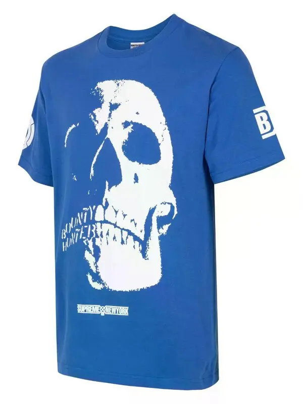 Supreme X Bounty Hunter Skull Print T-shirt