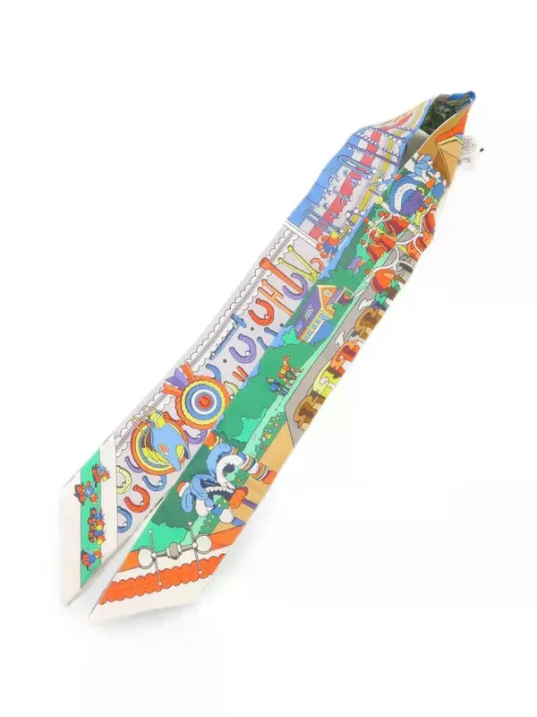 Hermès Pony Pit Stop Scarf - Green