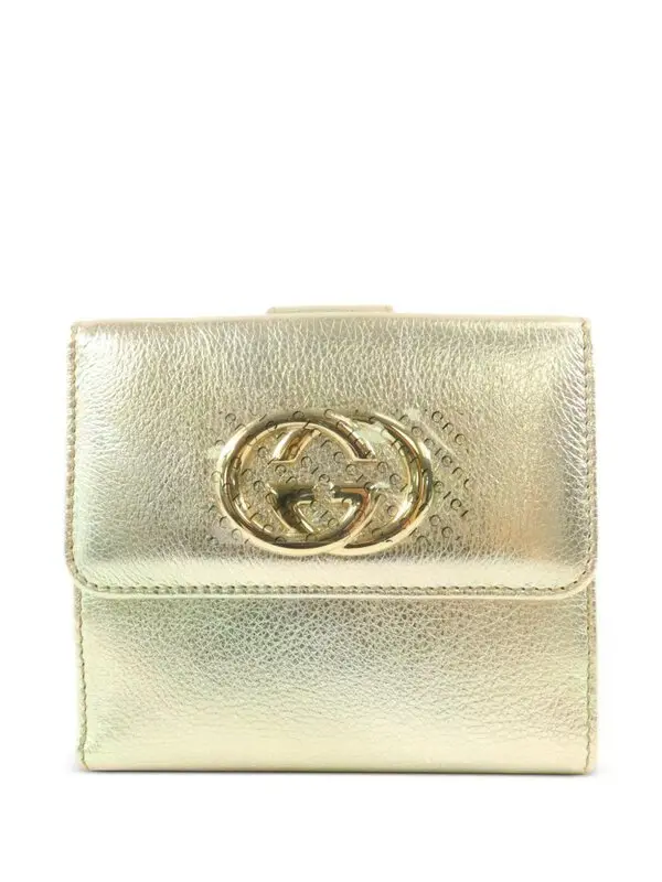 Gucci Interlocking-gg Wallet - Gold