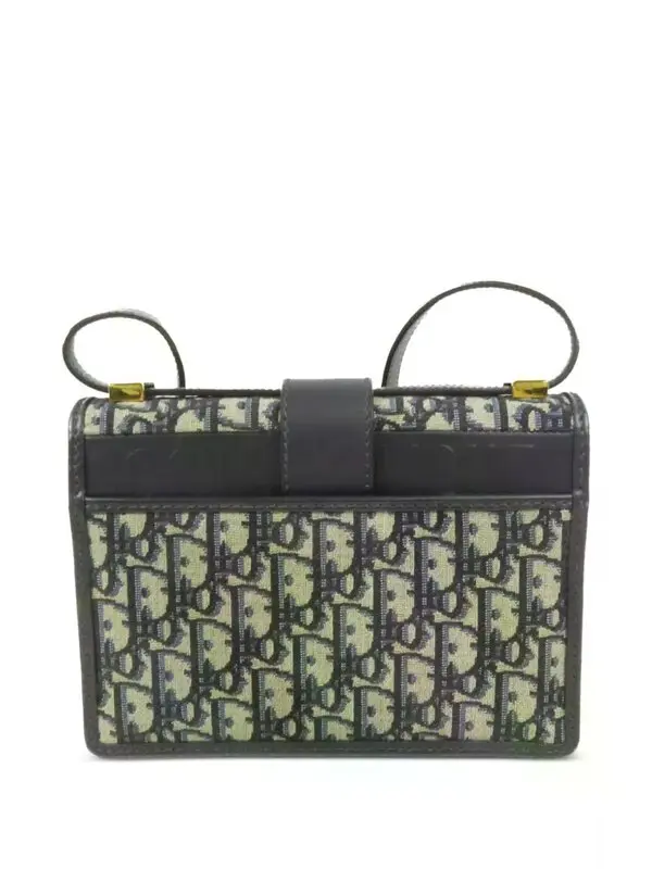 Dior 30 Montaigne Oblique Shoulder Bag - Black