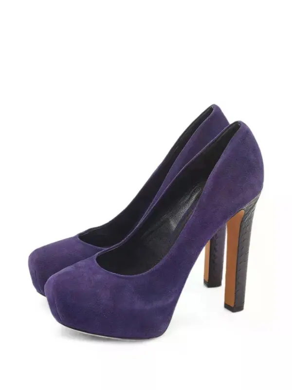 Brian Atwood Suede Platform Pumps