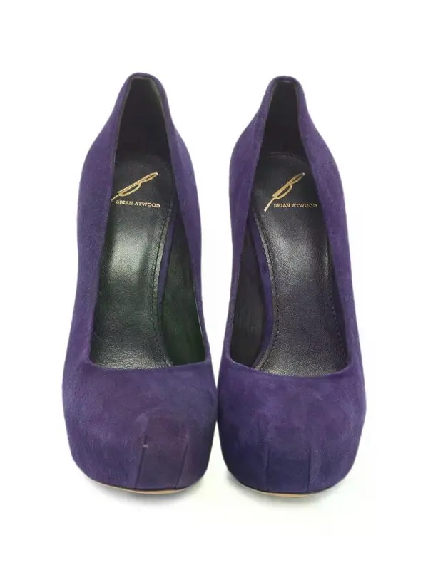 Brian Atwood Suede Platform Pumps