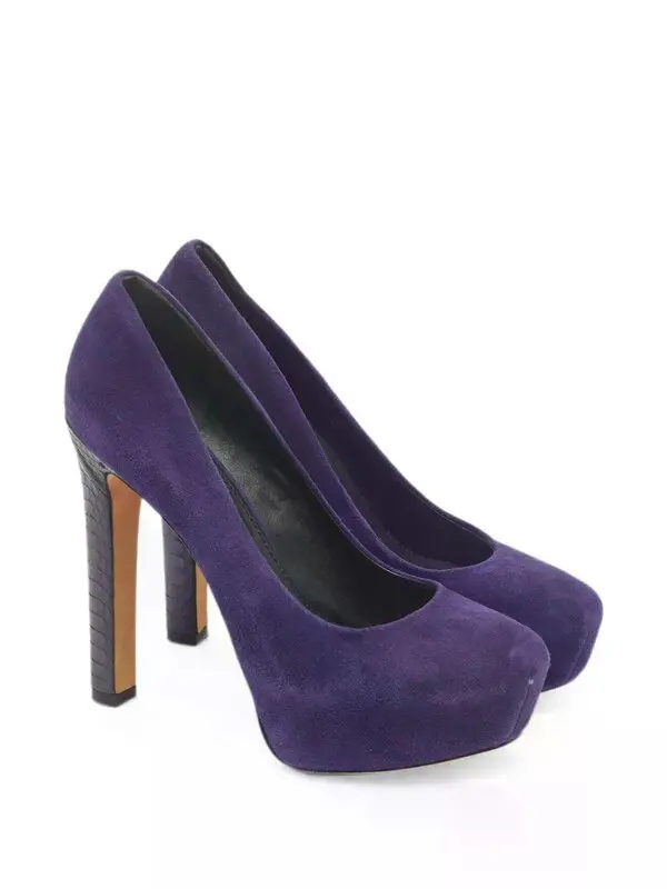 Brian Atwood Suede Platform Pumps