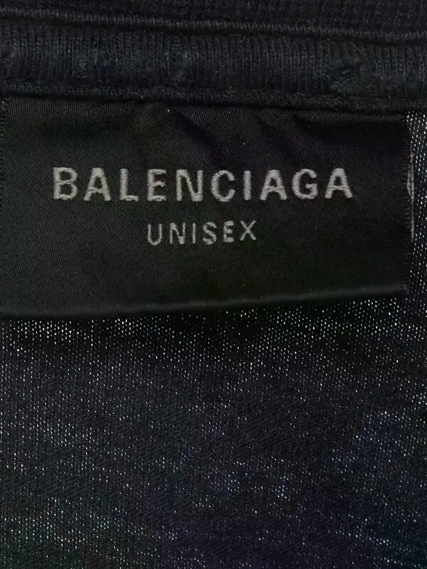Balenciaga Slogan Print Crewneck T-shirt