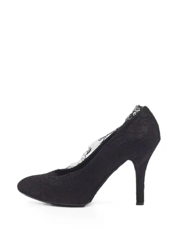 Dolce & Gabbana Lace Trim Stiletto Pumps