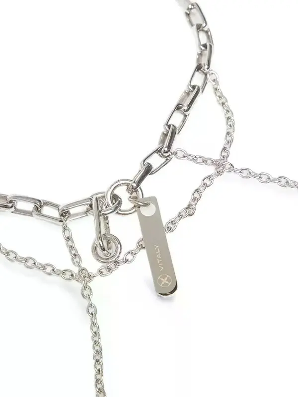 VITALY Tone Layered Cable-link Chain Necklace With Padlock Clasp